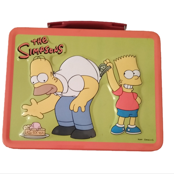 Neca | Kitchen | New The Simpsons Bart Simpson Vintage Metal Lunch Box ...